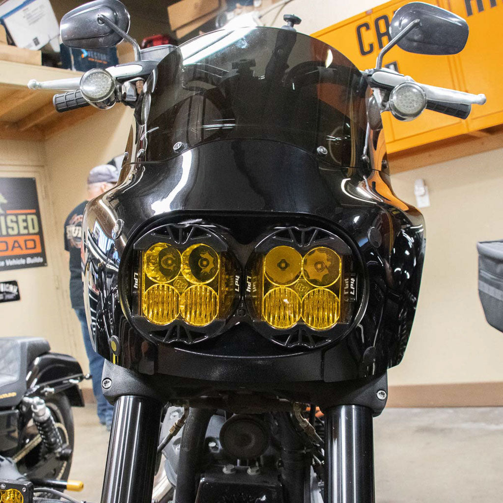 A10 Moto 18+ M8 Fat Bob Dual LP4 Lighting Bracket Combo Kit