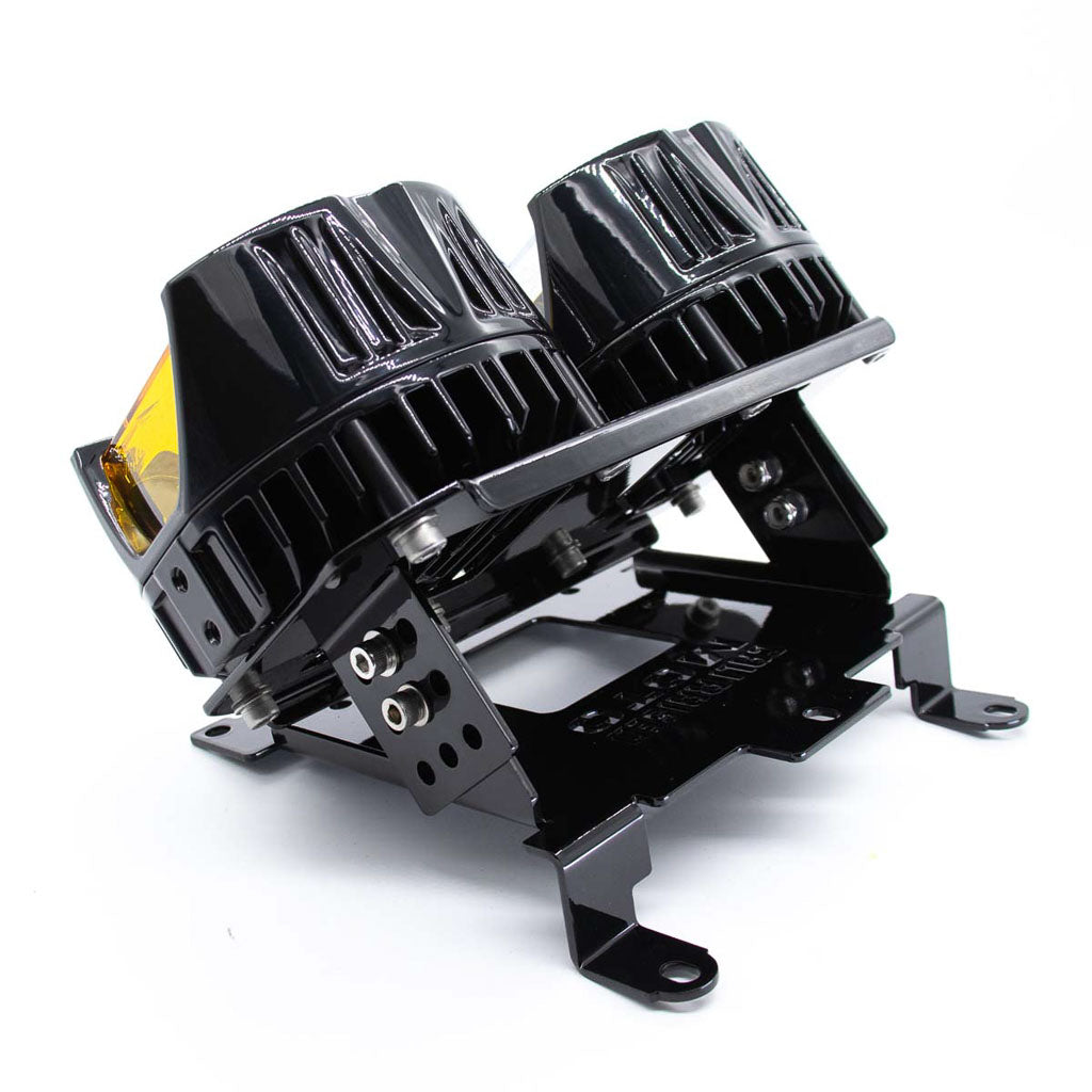 A10 Moto 18+ M8 Fat Bob Dual LP4 Lighting Bracket Combo Kit