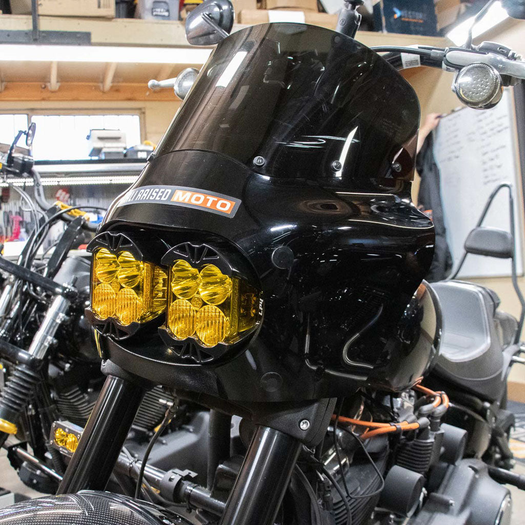 A10 Moto 18+ M8 Fat Bob Baja Designs Dual LP4 Bracket Kit